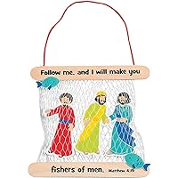 Amazon.com: Fun Express Fisher of Men Bible Craft Kit for Kids - Makes ...