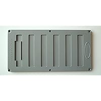 Crawl Space Vent Cover - Outward Mounted (Black, 10" Height x 18" Width ...