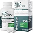 Amazon.com: Bronson Zinc Triple Play 30 mg Triple Coverage Immune ...