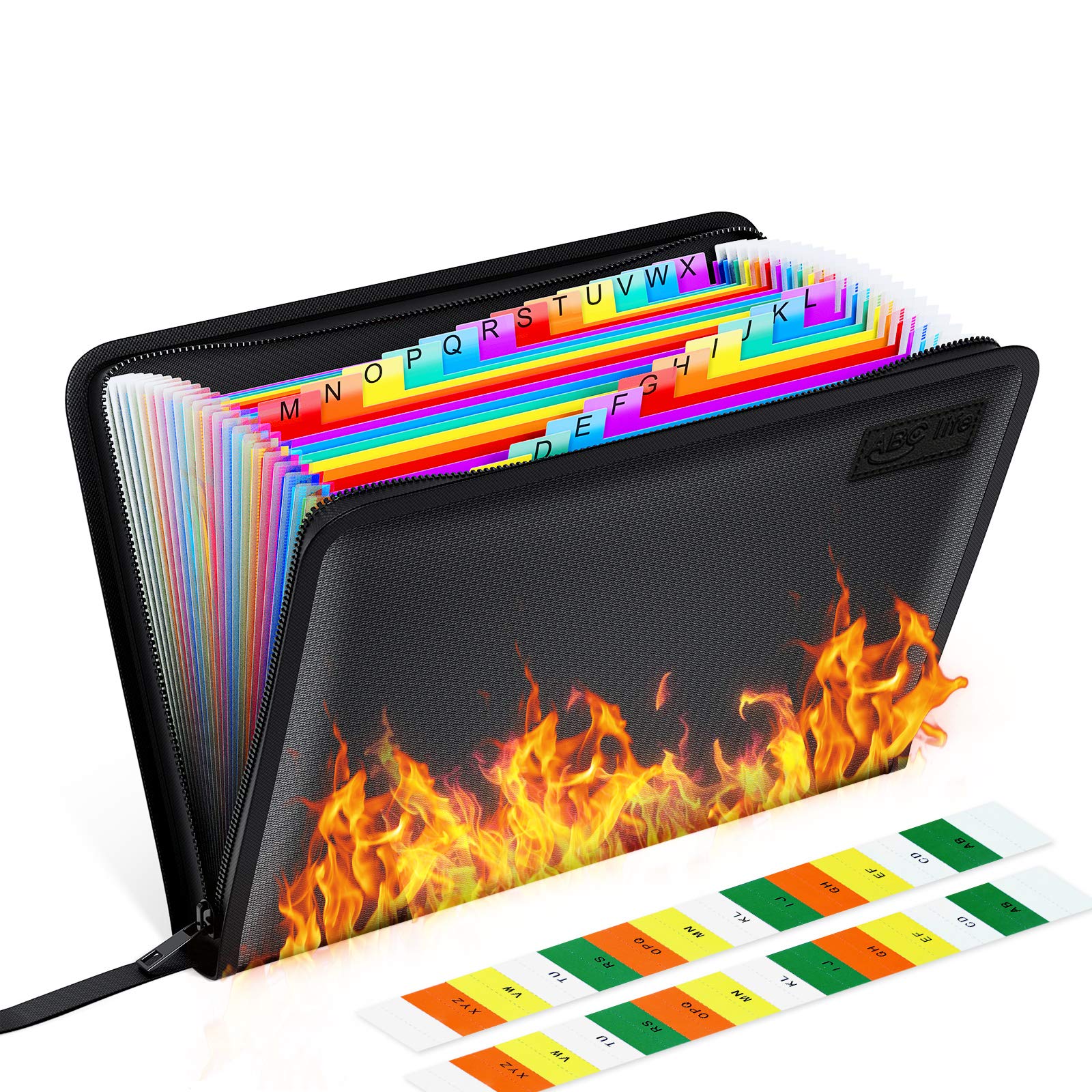 Mua 25 Pockets Fireproof File Folder Organizer A4/Letter Size Water ...