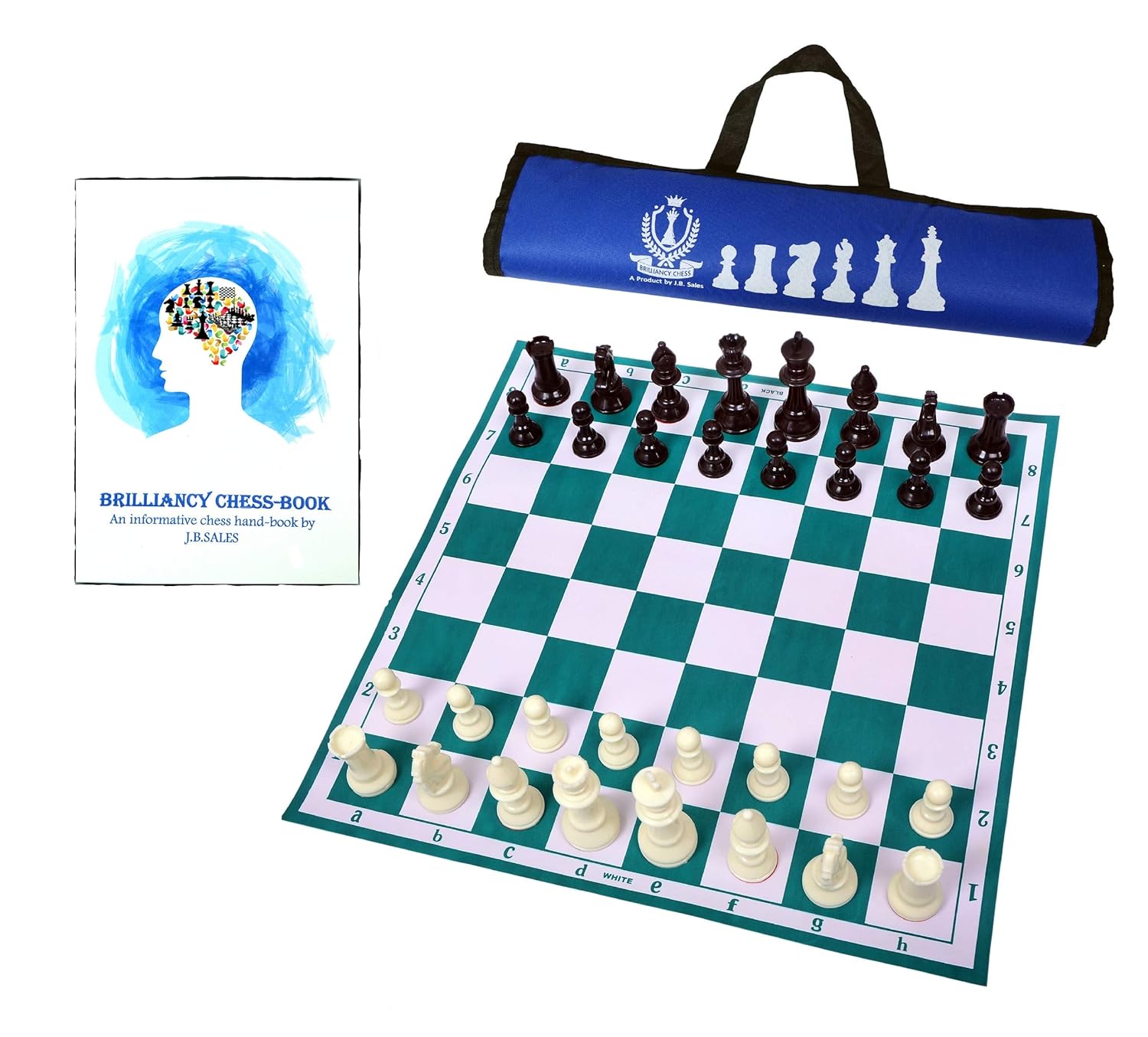 Buy Brilliancy Chess 17" x 17" Professional Tournament Chess Board Set ...