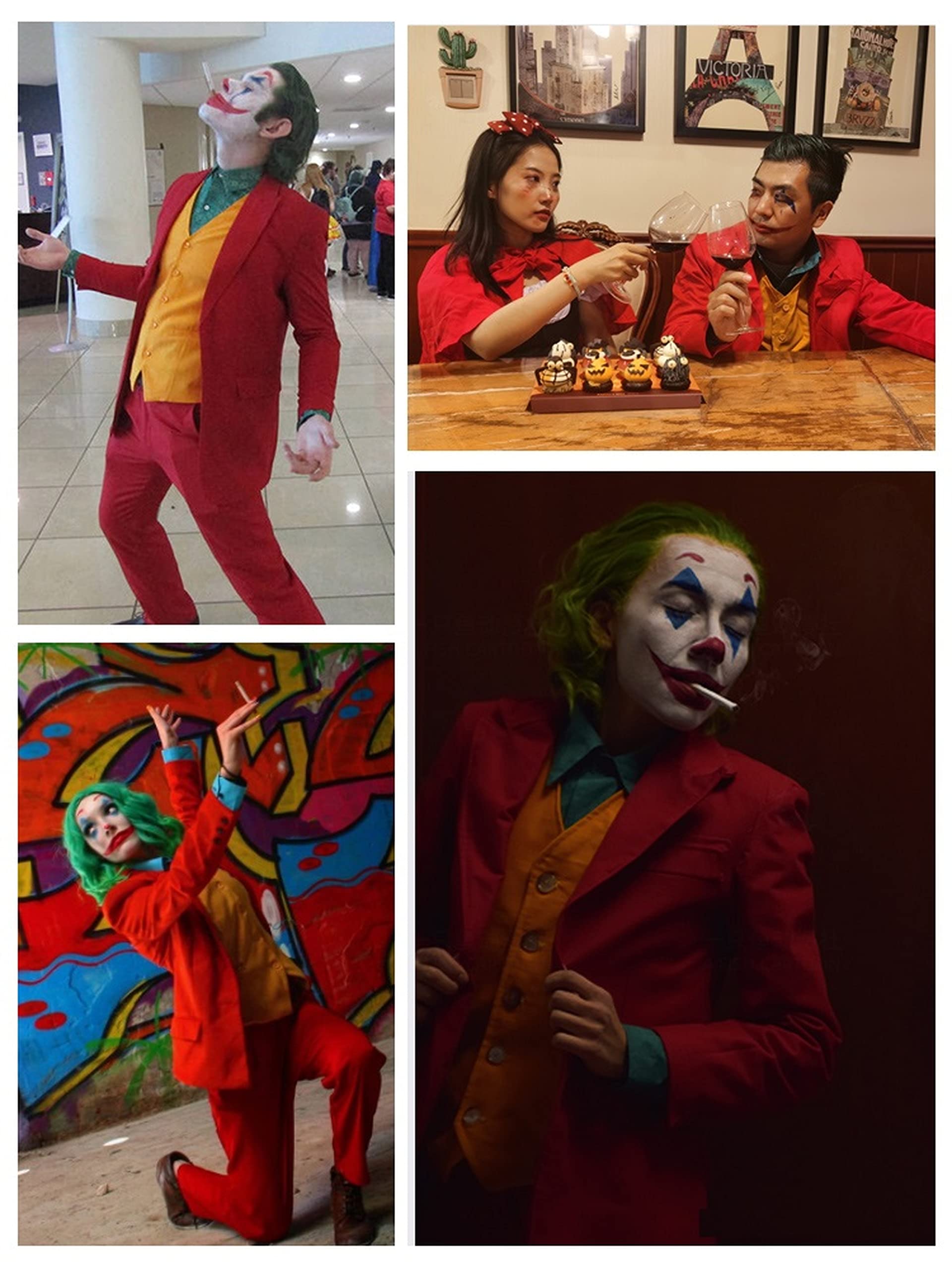 Mua [Toyoku] Clown Costume, Joker, Movie Wig, Costume, Halloween ...