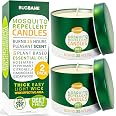 Amazon.com: Mosquito Candle Outdoor 2 Pack with 5 Natural Essential ...