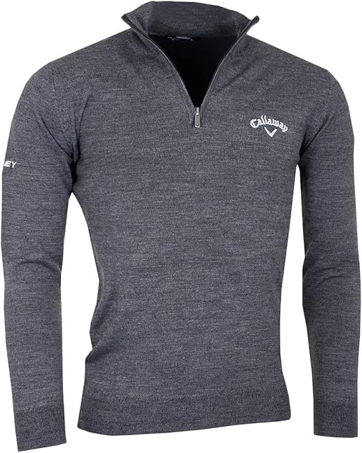 Callaway 2017 Mens Golf 1/4 Zip Jersey Wool Sweater Thermal Pullover ...