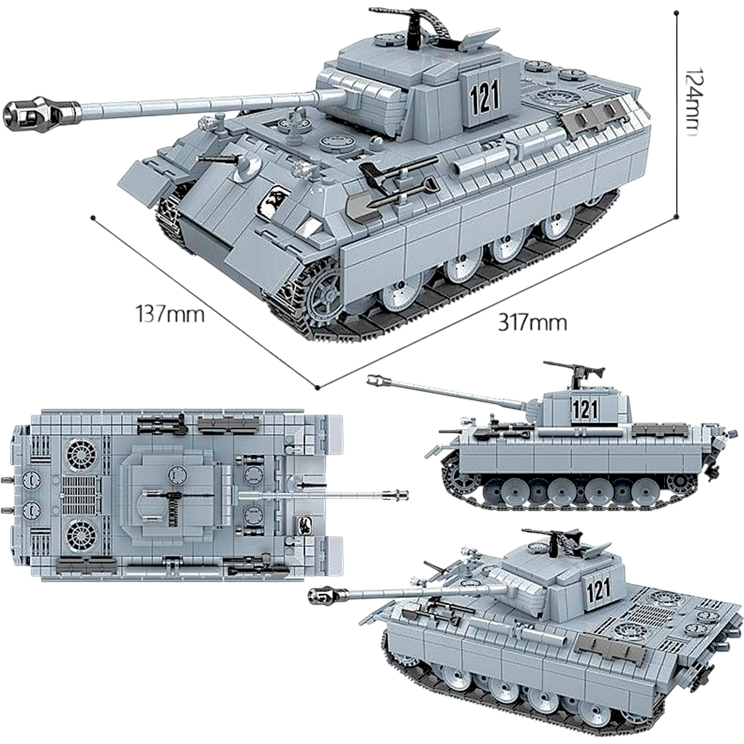 Mua General Jim's WW2 Panther 121 Building Block Tank Set Historical ...