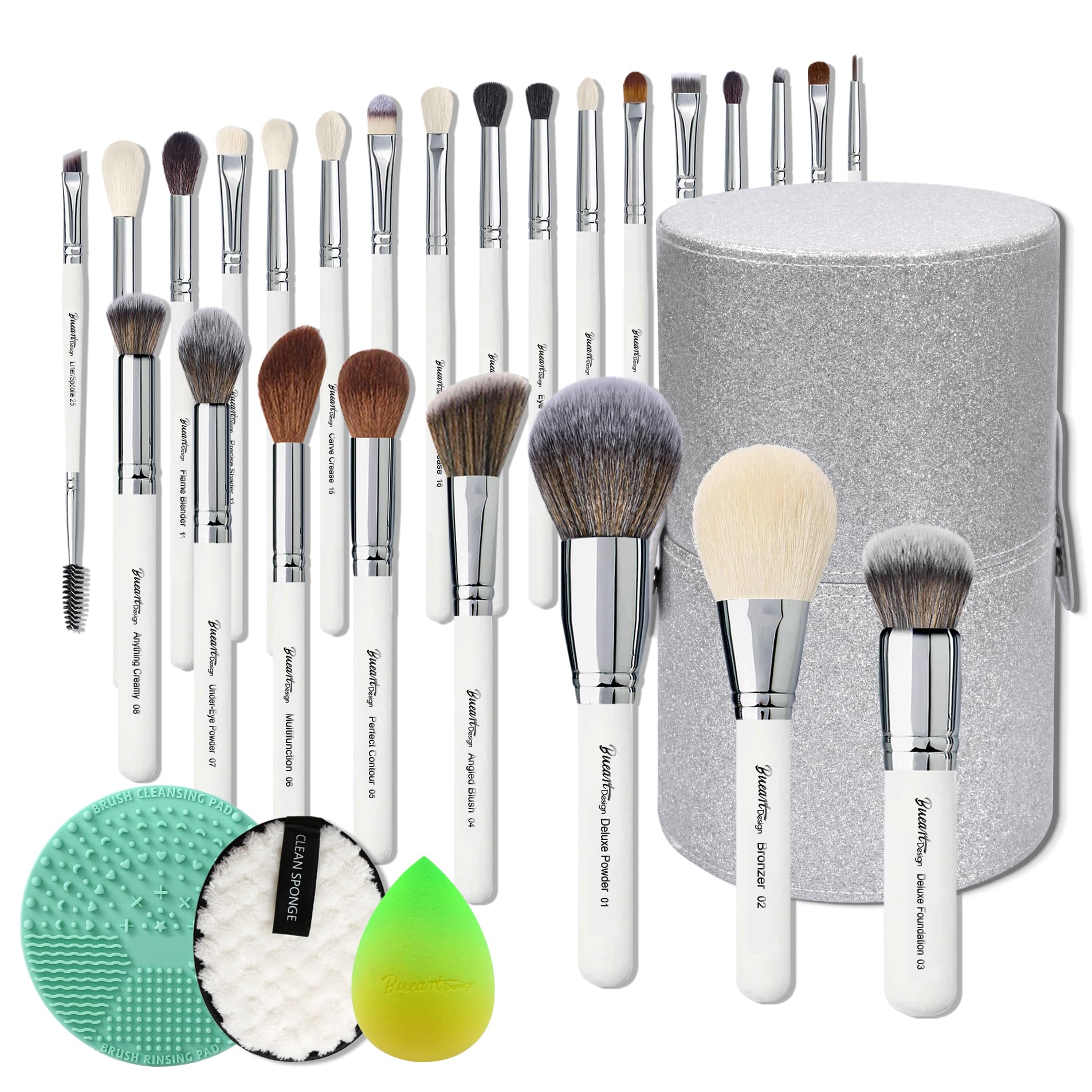 Mua Pro Makeup Artist Deluxe Labeled Best Makeup Brushes Set Real ...