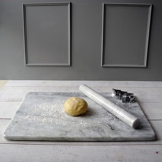 Marble Pastry Board, 38cm x 38cm, Dark or Light Colour (38cm x 38cm ...