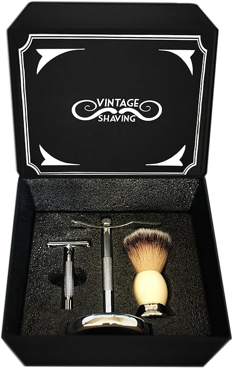 Amazon.com: Wet Shave Kit For Men | Complete Old Fashioned Shaving Set ...