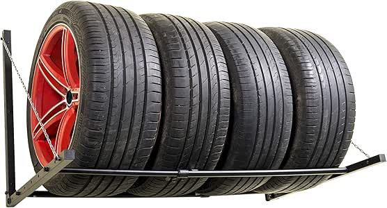 Amazon.com: Ultrawall Tire Rack, Foldable and Adjustable Wall Mount ...