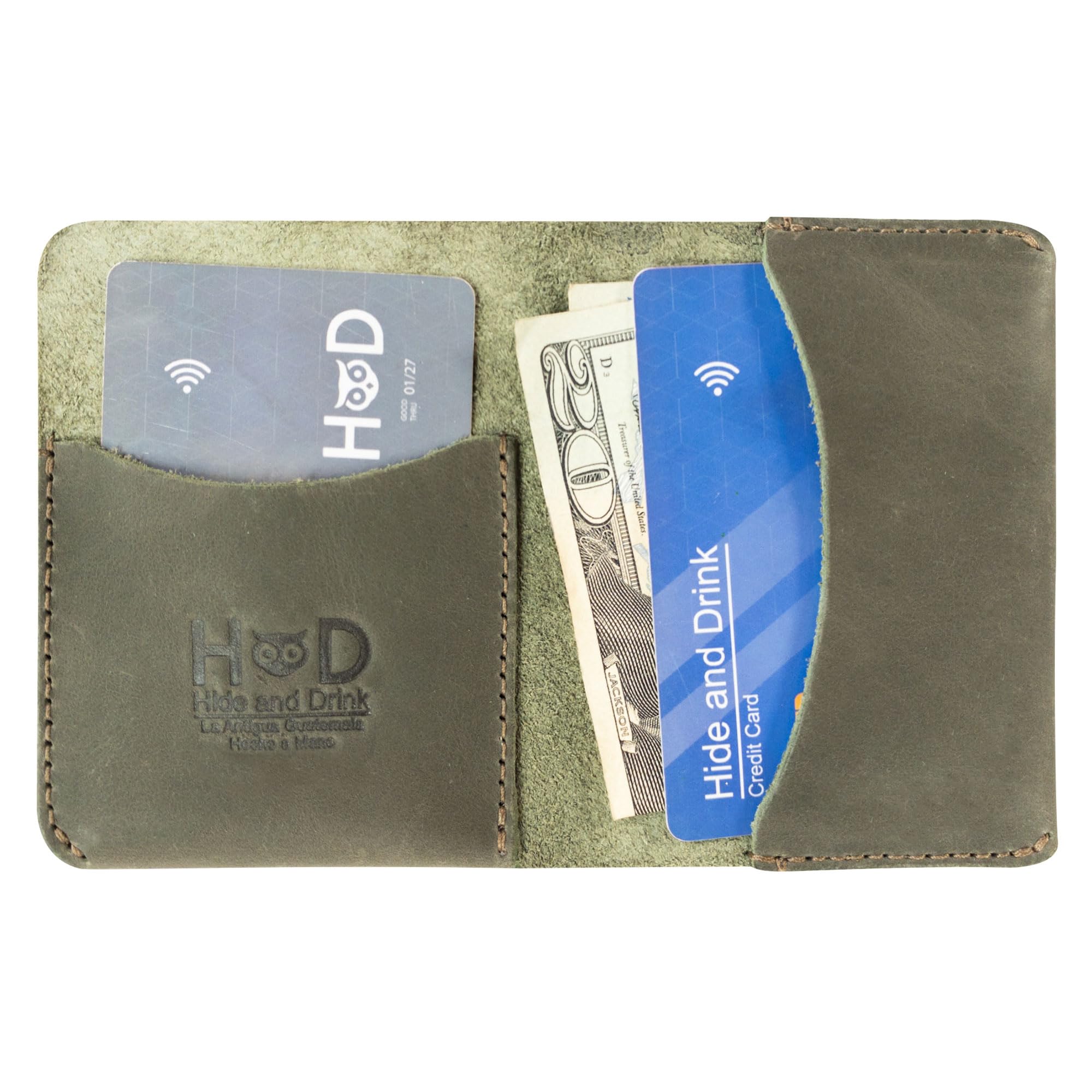 Hide & Drink, Bifold Card Holder Handmade From Full Grain Leather ...