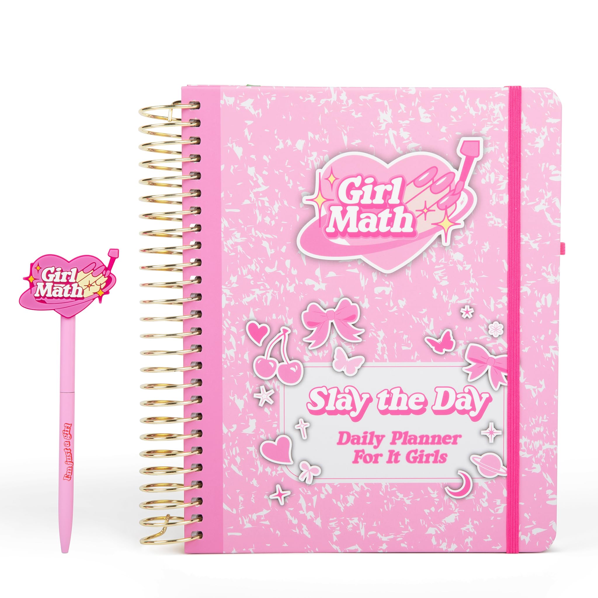 GIRL MATH Undated Planner with Hourly Time Slots for Women with Custom ...