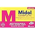 Amazon.com: Midol Complete, Menstrual Period Symptoms Relief Including Premenstrual Cramps, Pain ...