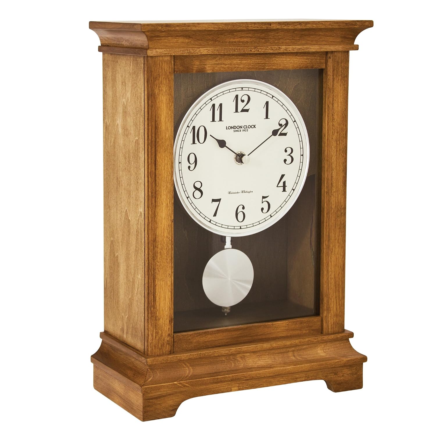 Wooden Mantle Mantel Clock With Pendulum Westminster Quarter Hour Wooden Mantle Mantel Clock With Pendulum Westminster Quarter Hour