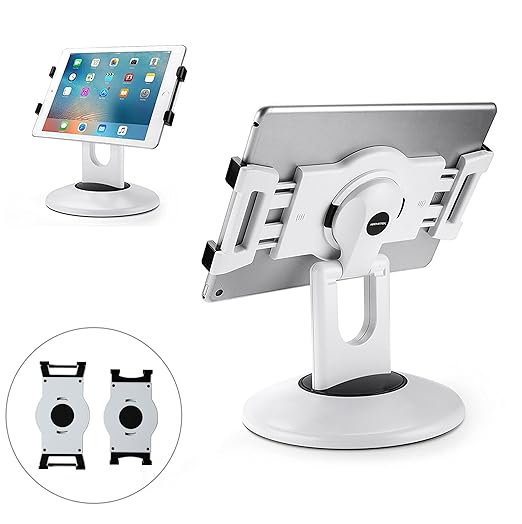 AboveTEK Retail Kiosk Tablet Stand, 360° Rotating Commercial Tablet ...