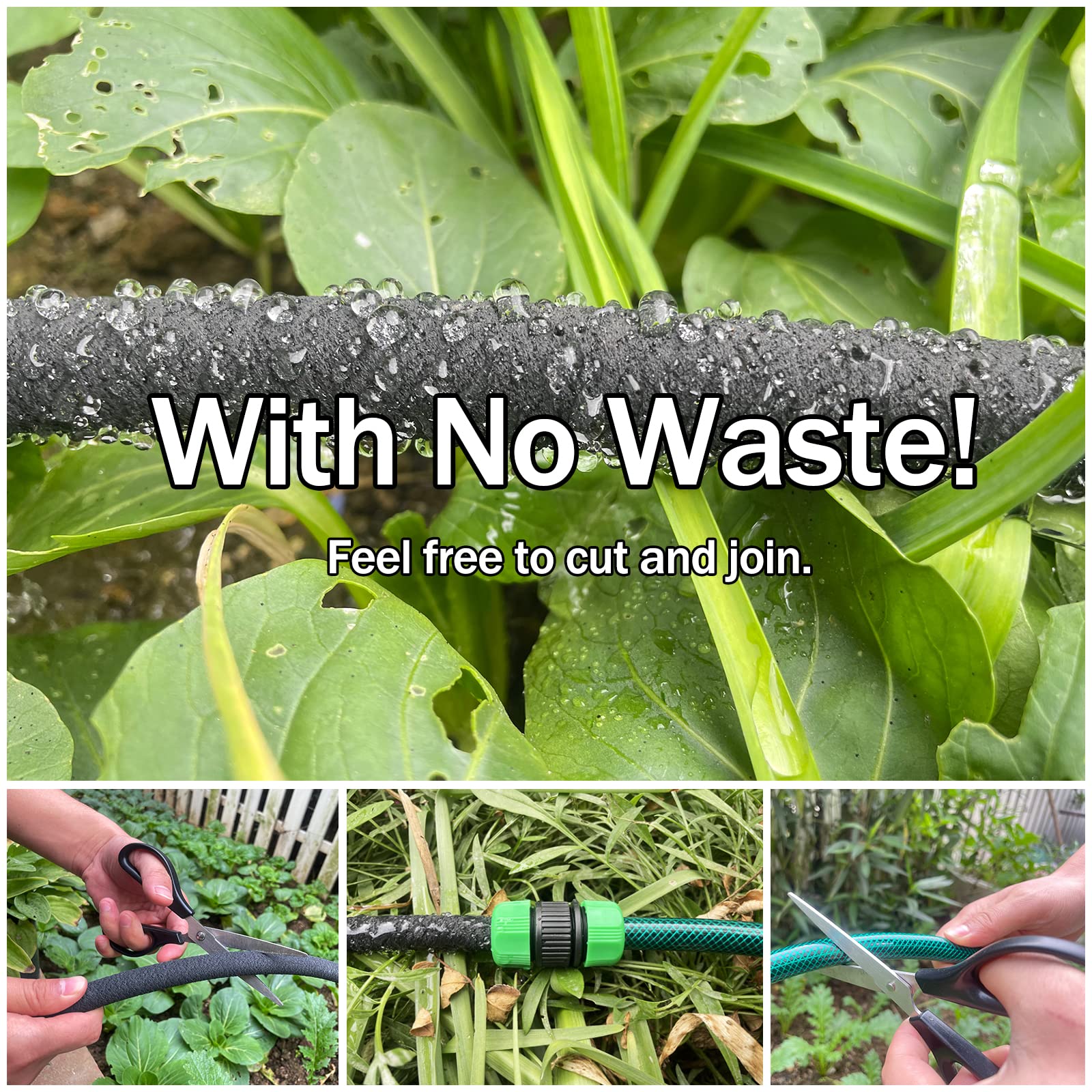 Mua Customizable Soaker Hose System - 1/2 inch x 50ft Soaker Hose with ...