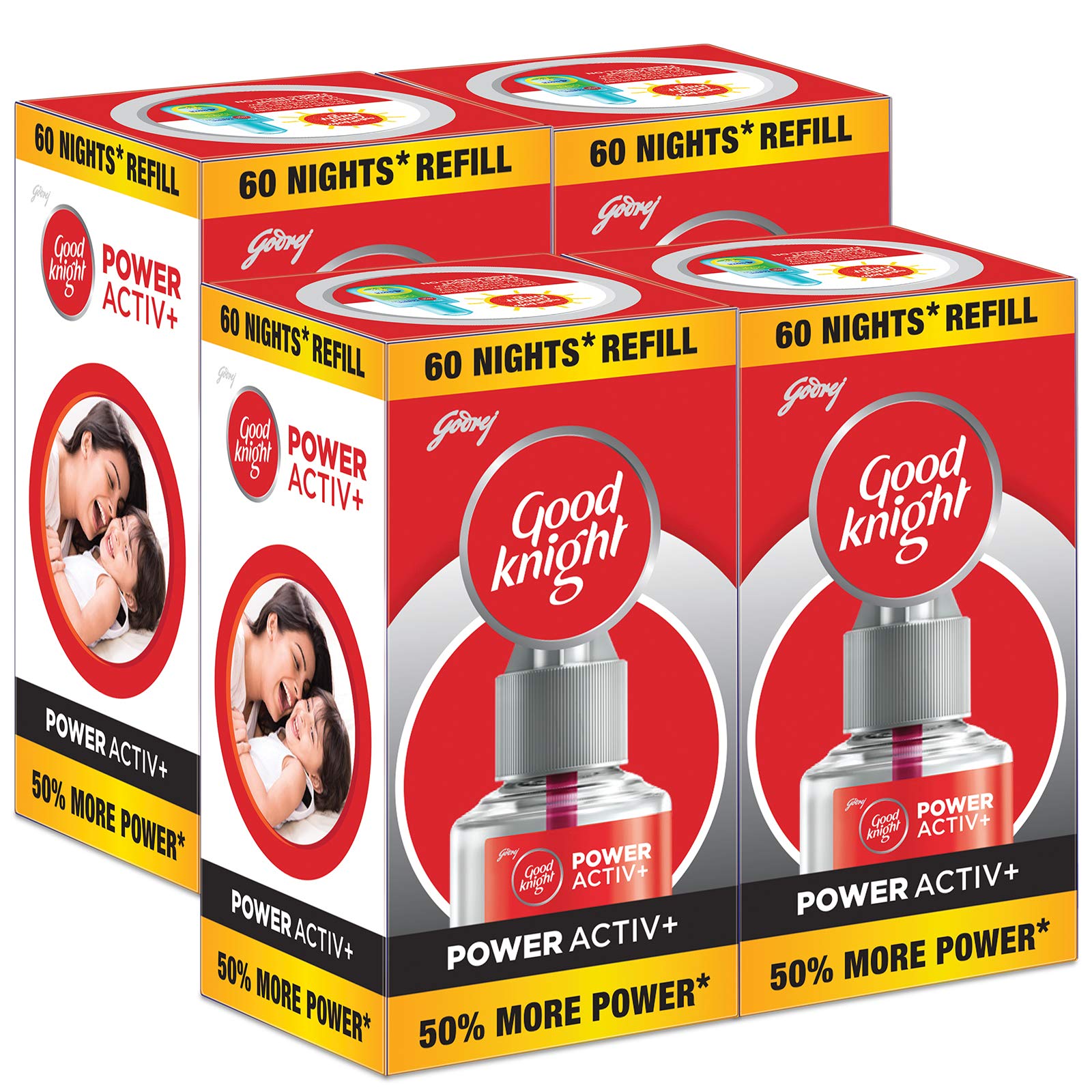 Good Knight Power Activ+, Mosquito Repellent - 45ml, 60 Nights Jumbo ...