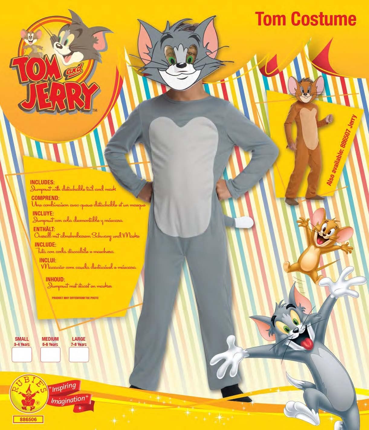 Rubie’s Official Tom and Jerry, Child’s Costume – Small – BigaMart