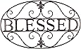 Amazon.com: Young's Metal Blessed Wall Sign, 27.75-Inch: Home & Kitchen