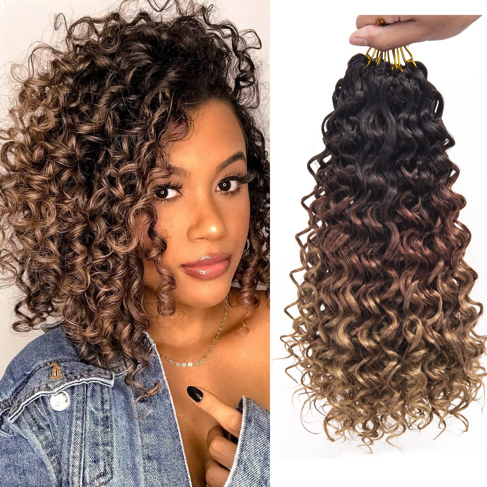 GoGo Curl Crochet Hair for Women Water Wave Curly Crochet Hair Wavy ...