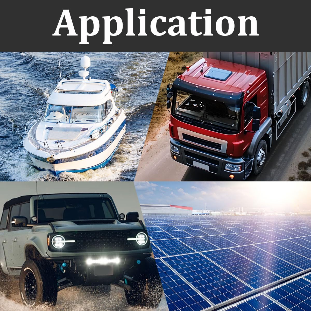 250A 12V Bus Bar Marine Power Distribution Block With Cover With 4 X 3/ ...