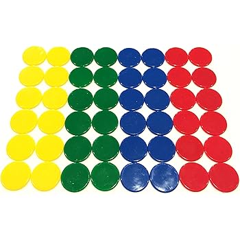 Amazon.com: Plastic Pawns: Set of 36 Black, Grey, White, Red, Orange ...