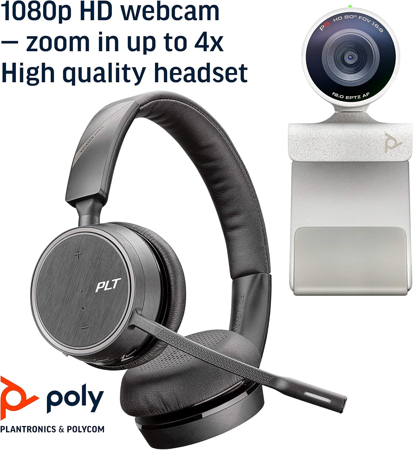 Poly – Studio P5 Kit with Voyager 4220 UC (Plantronics) – 1080p HD ...