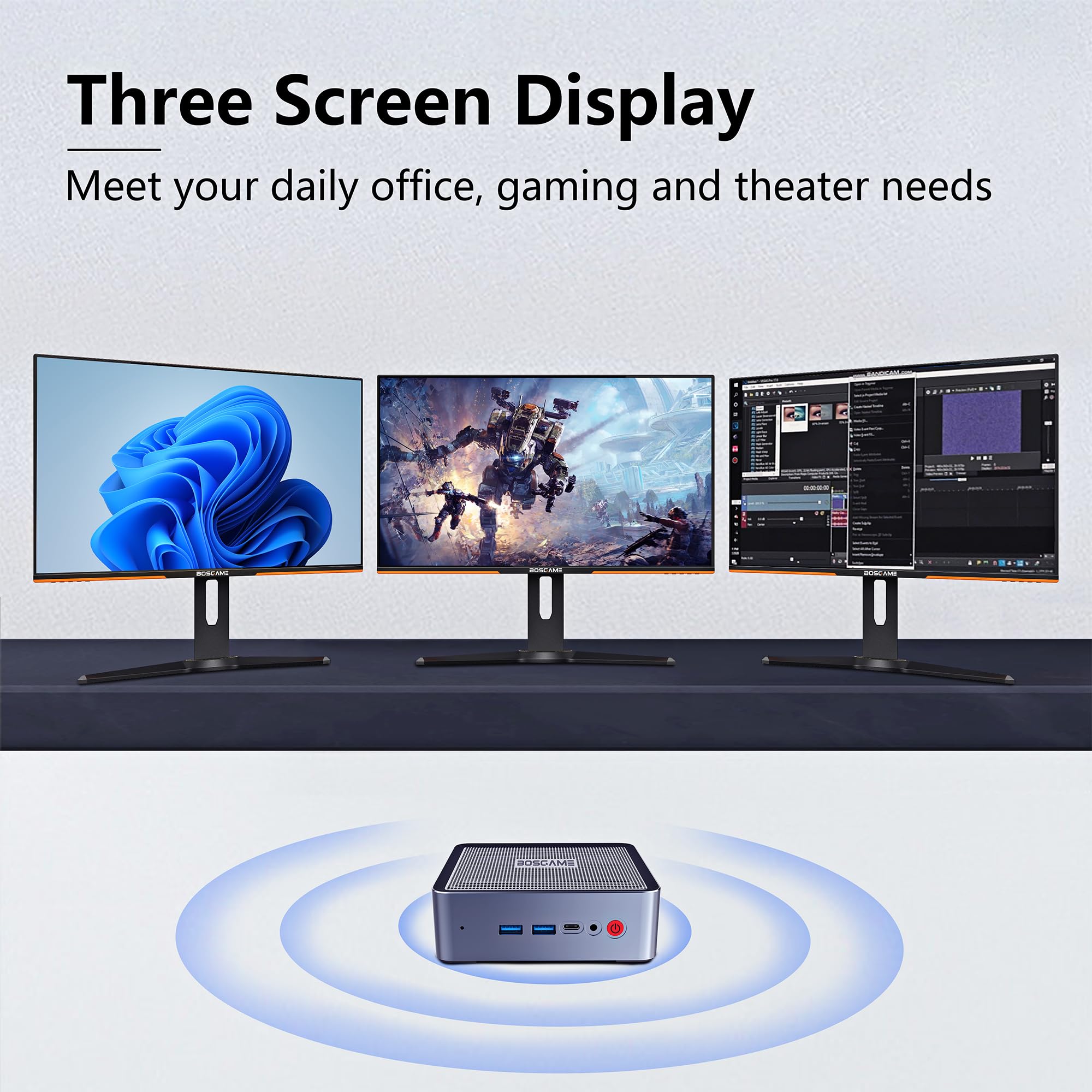 Mua BOSGAME U58 Mini PC Ryzen 7 5800U 8C/16T(up to 4.4Ghz), Mini Gaming ...