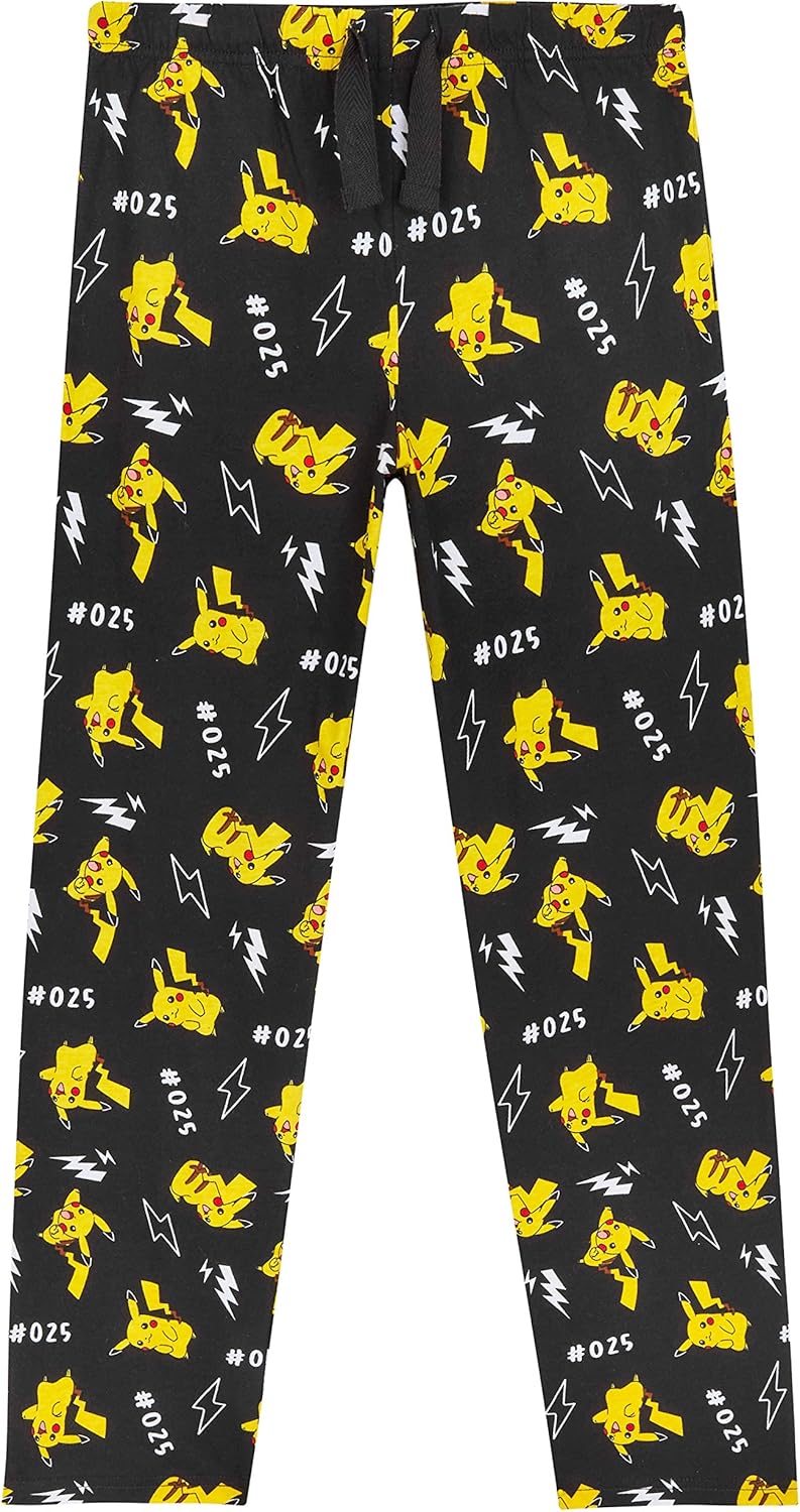 Pokemon Schlafanzughose Kinder Lang, Pikachu Freizeithose Kinder, 100% ...