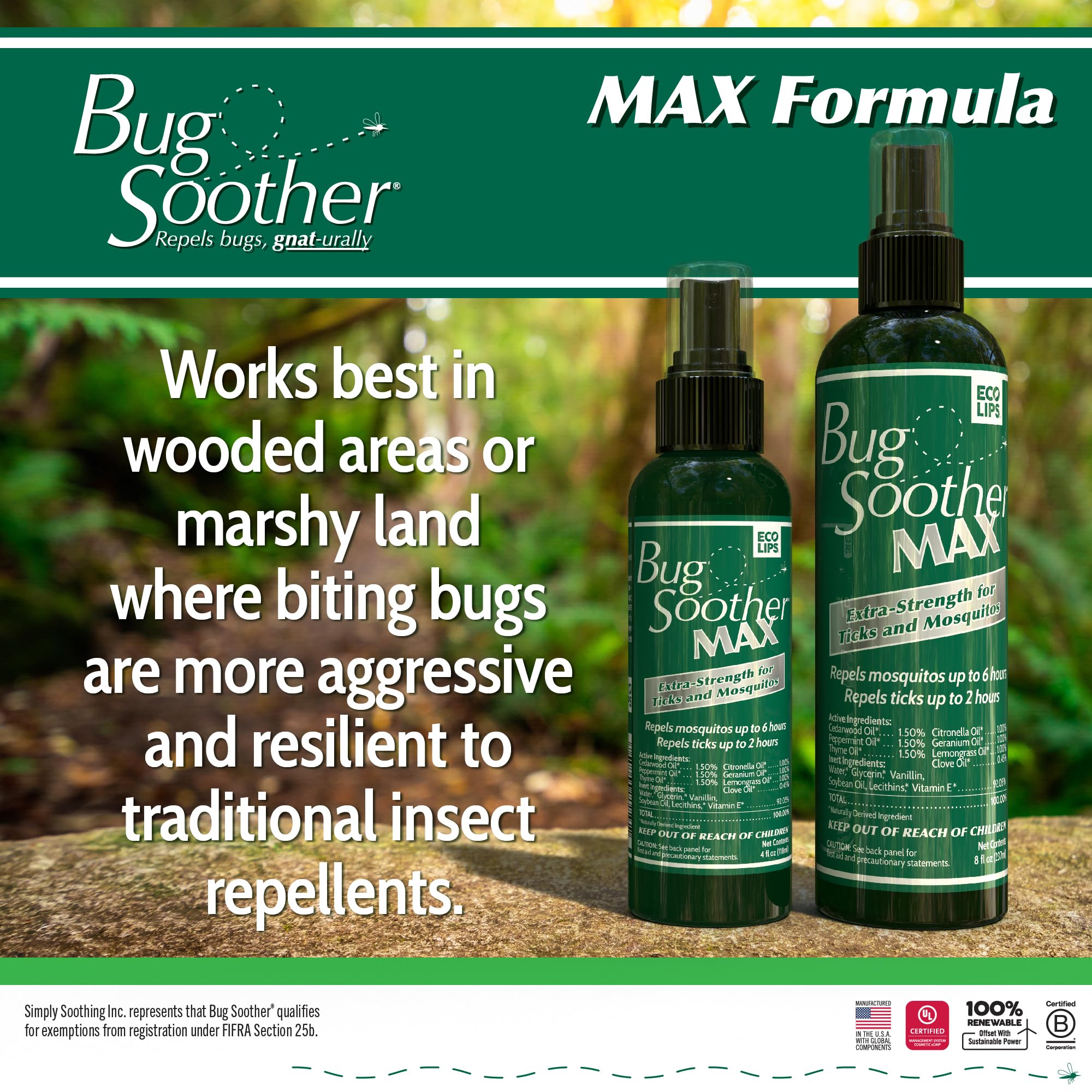 Mua Bug Soother MAX - Natural Gnat, Tick, and Mosquito Repellent, 8 fl ...