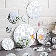 Amazon.com: Yousoontic 12 Pcs Acrylic Disco Mirror Wall Decor Disco ...