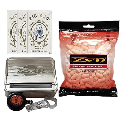 Buy Zig Zag White Rolling Papers 3 Packs with Zen Automatic Roll Box ...