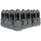Amazon.com: 20pc Silver Chrome Bullet Style Lug Nuts - 1/2"-20 Thread Size - 1.8" Length - Cone ...