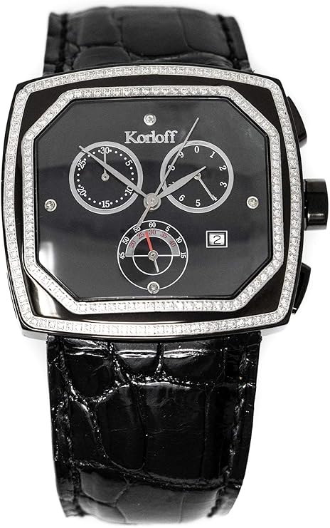 Korloff Diamond Chronograph Watch Limited Edition Transparence Black ...