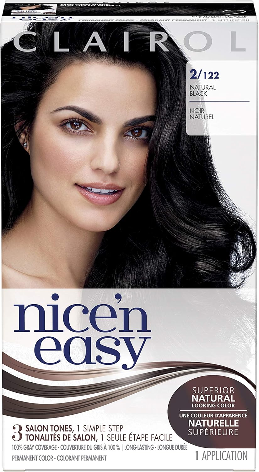 Clairol Nice’n Easy Liquid, Natural Looking Permanent Hair Dye, 2 ...