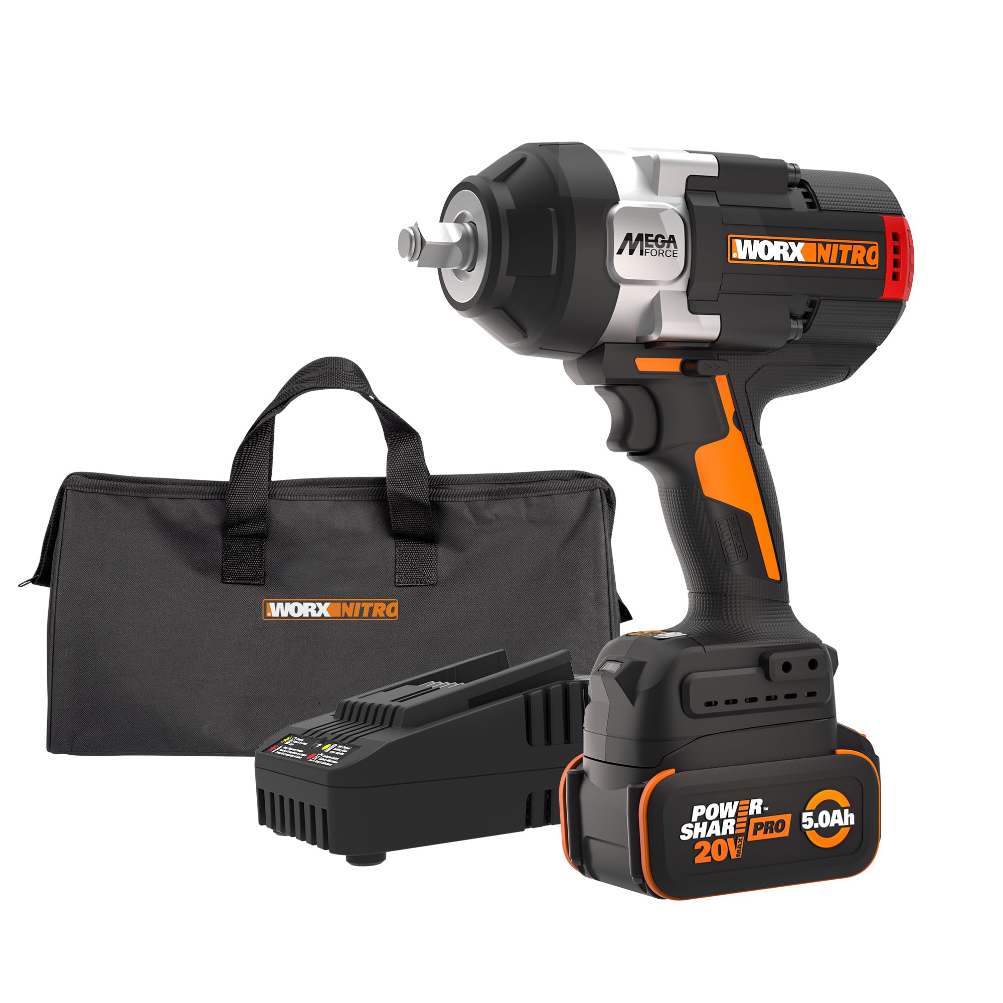Mua WORX Nitro 20V Brushless High Torque 1/2" Cordless Impact Wrench ...