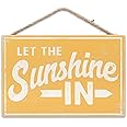 Amazon.com: Let the Sunshine In Wood Wall Decor - Inspirational Hanging ...