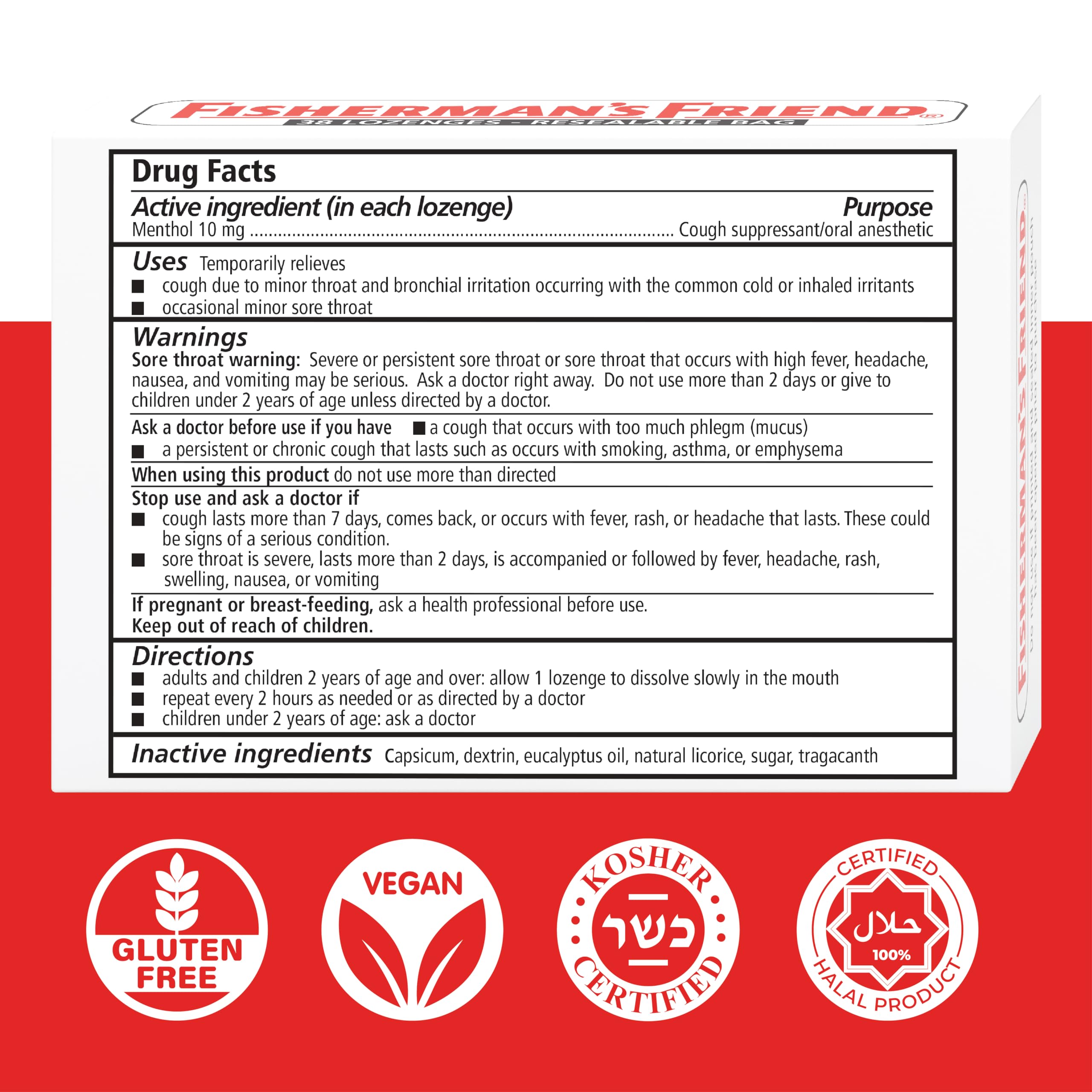 Mua Fisherman's Friend Cough Drops, Cough Suppressant and Sore Throat ...
