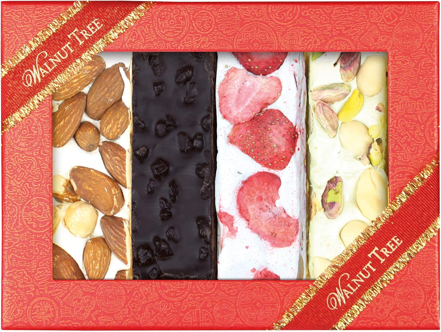 Walnut Tree Nougat. Four Individually Wrapped Bars of Soft Italian ...