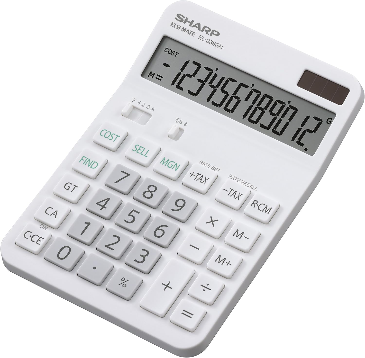 Sharp electronics eL338GN calculatrice 12 chiffres, calcule les marges ...