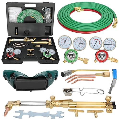 Upgraded Oxygen and Acetylene Gas Torch and Welding Kit Portable ...