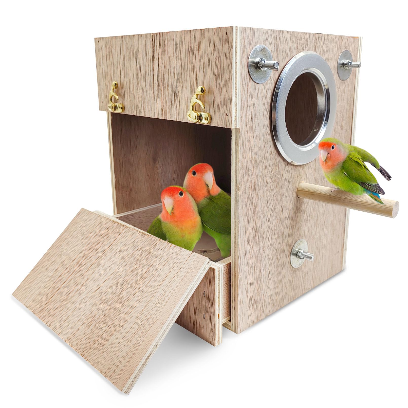 Mua Tfwadmx Bird Wood Breeding Box Lovebirds Nesting Station House ...