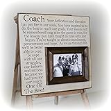 Amazon.com - COACH PICTURE FRAME ~ Gray 4 x 6 Engraved Leatherette ...