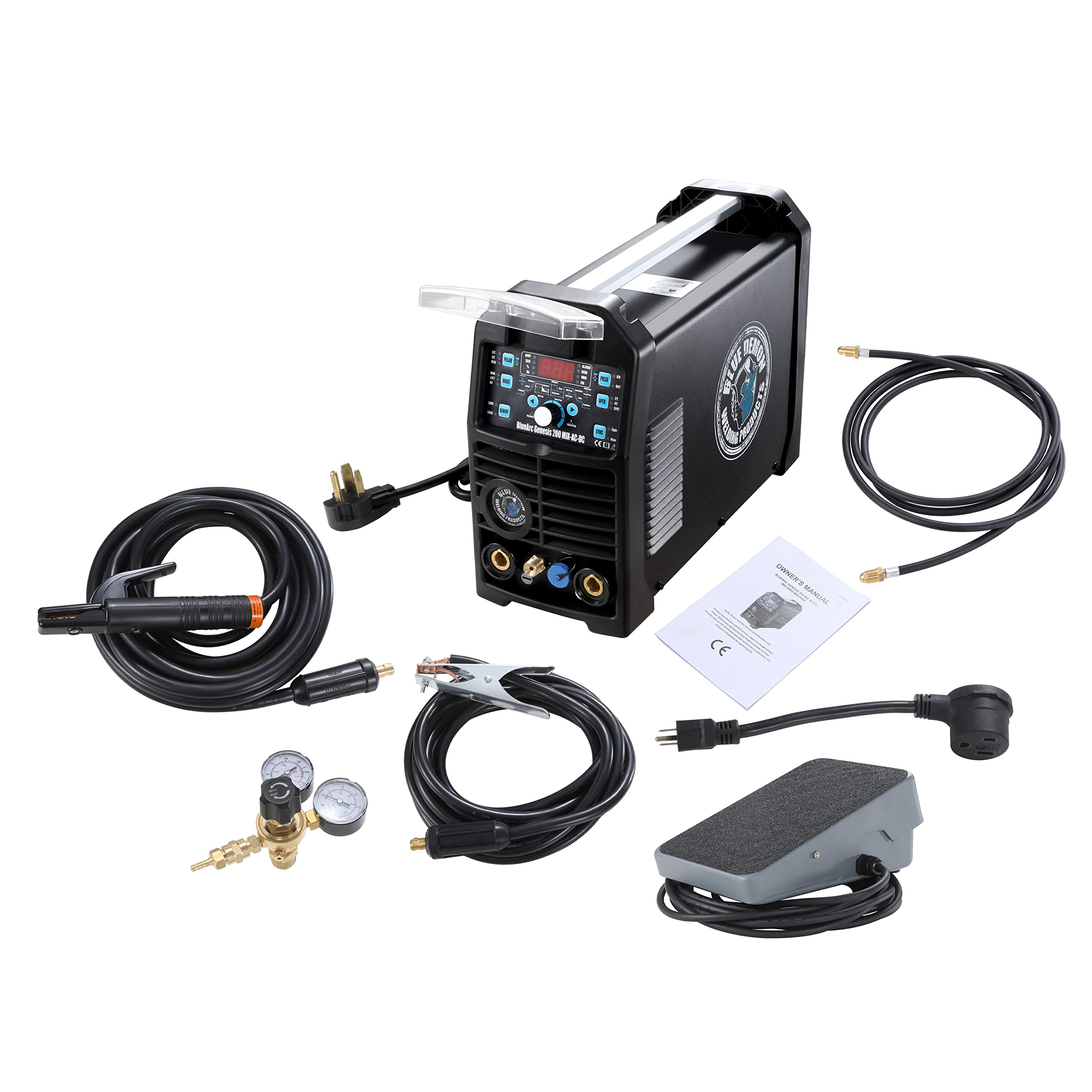 Blue Demon Genesis 200 MIX AC/DC TIG/Stick Welder, 110V/220V, 200 Amp ...