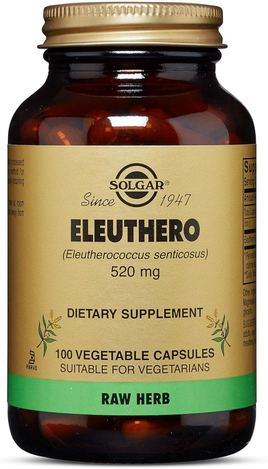 Solgar Siberian Ginseng 520 mg Vegetable Capsules - Pack of 100: Amazon ...