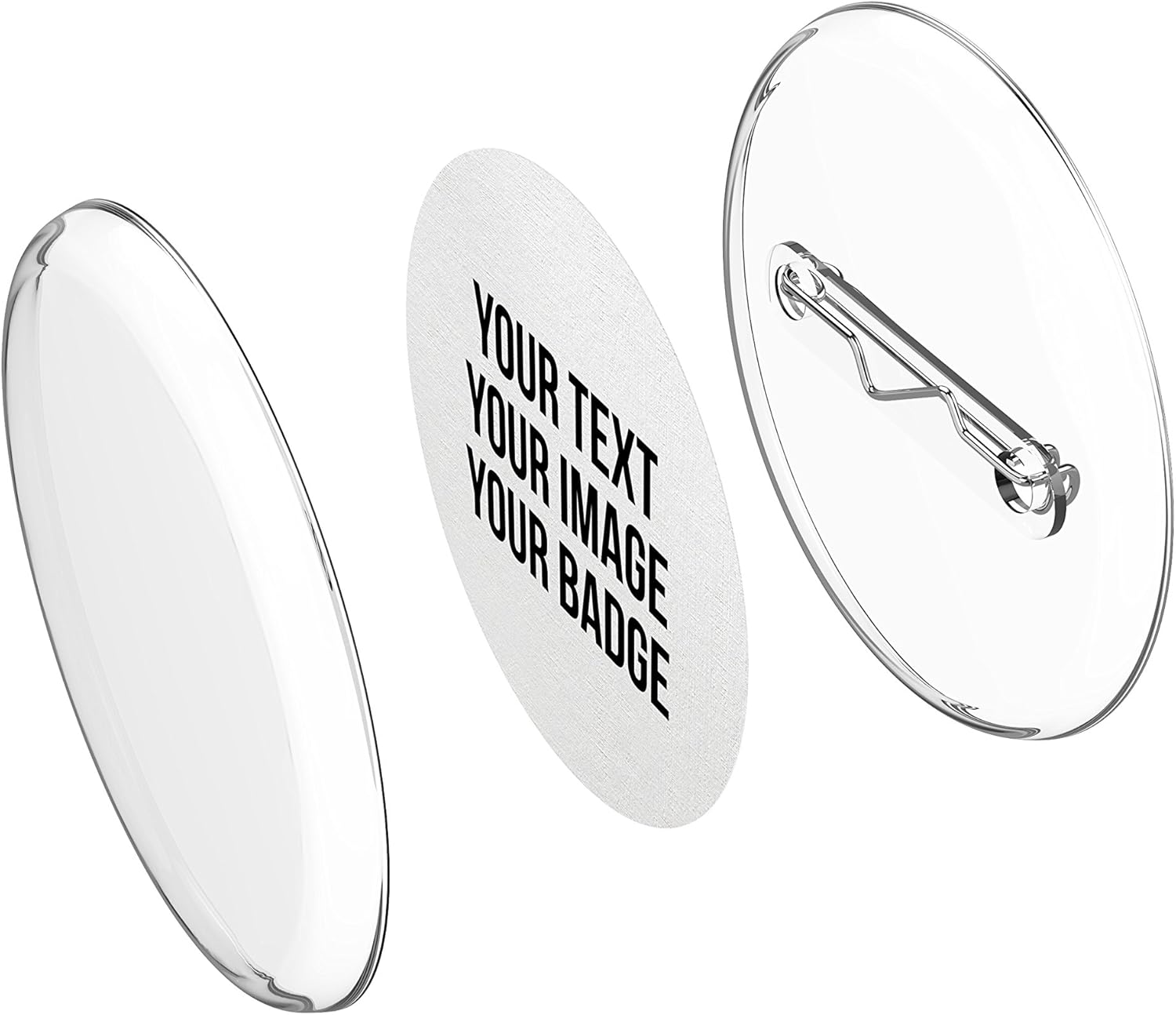 Instant Button Badges Kit 30mm with Pin (Pack of 10) – Make Your Own ...