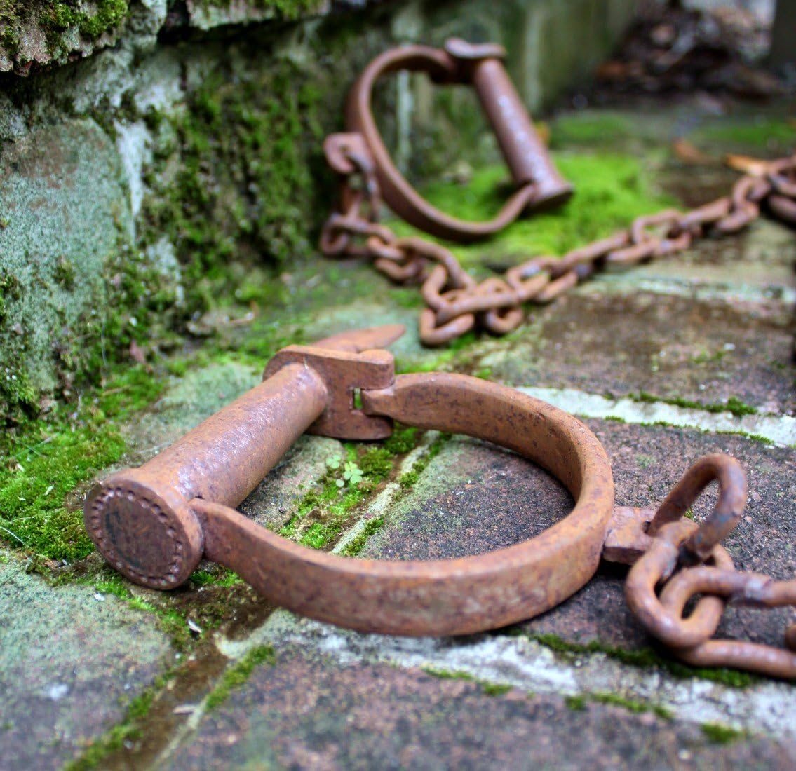 Slave SHACKLES prison LEG IRONS bachelor party civil war handcuffs hand ...