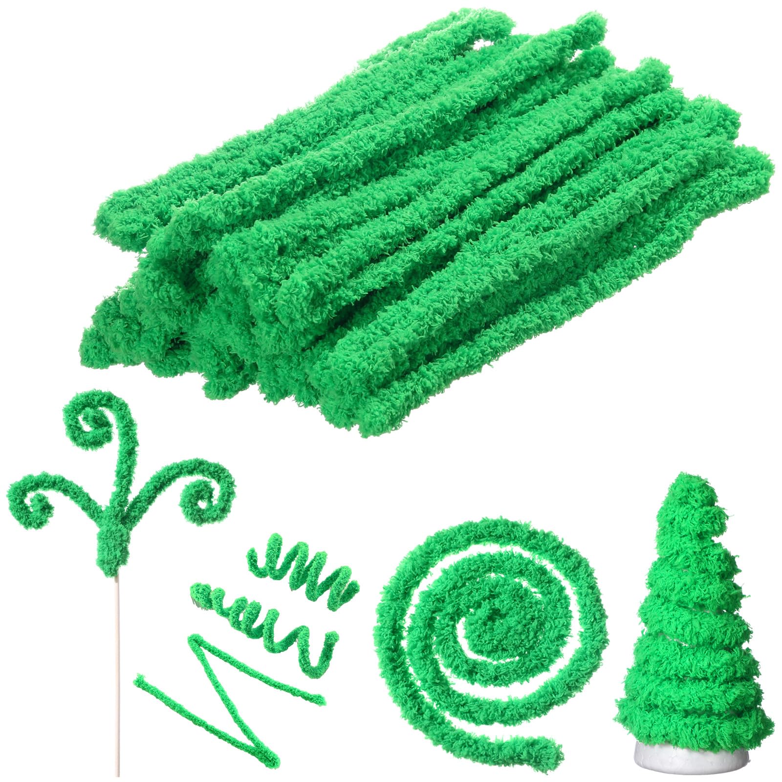 Sonwyoung 24 Pcs 39.37 Inches Halloween Jumbo Pipe Cleaners Bulk Coral ...