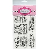 Amazon.com: Christian Sentiment Stamps for Card-Making and Scrapbooking ...