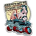 Amazon.com: 4" Hot Rod Gasser Tattooed Goth Girl Sticker Old School Pin ...