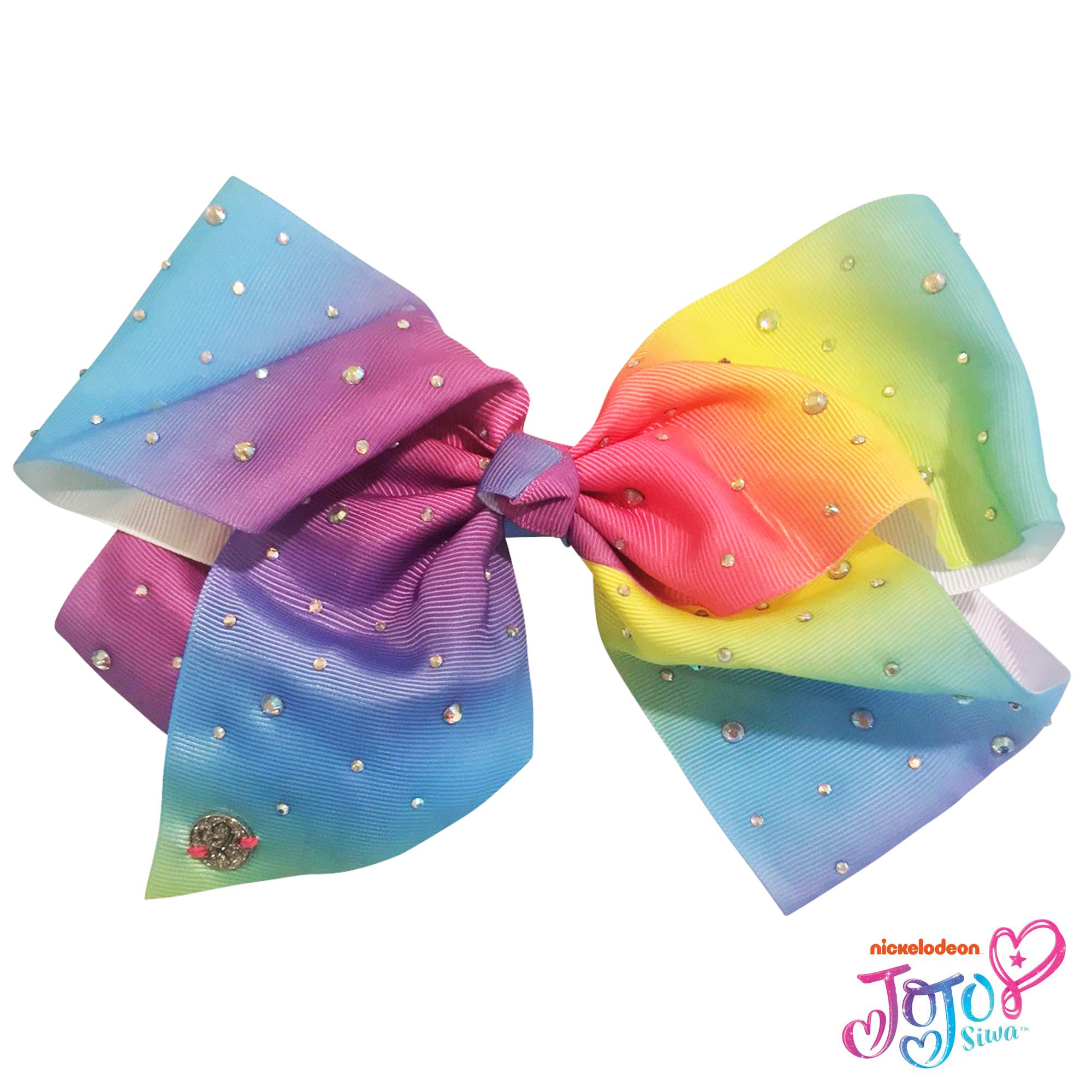 Jojo Siwa Bow For Girls Bundle, 2 Bows And 3 Pack Bracelet - Rainbow ...